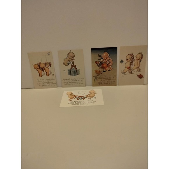 Rose O'Neill | Other | Signed Kewpies Rose Oneill Lithograph Christmas ...